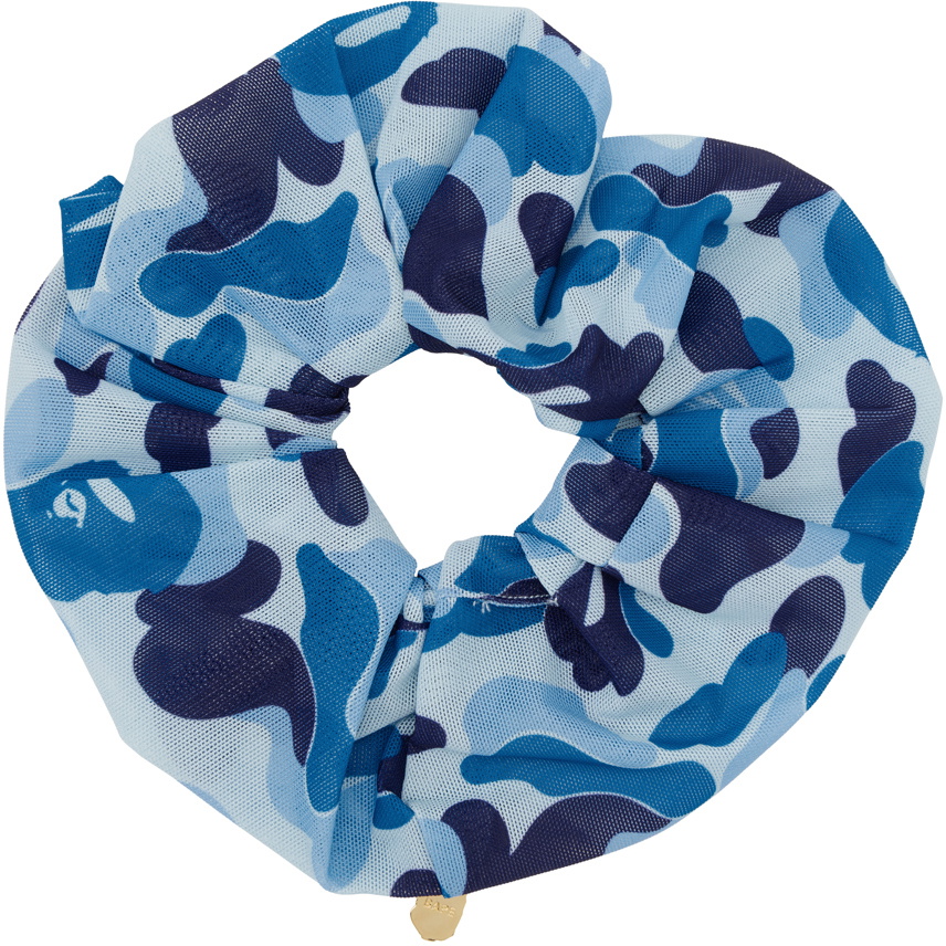 BAPE Blue ABC Camo Scrunchie A Bathing Ape