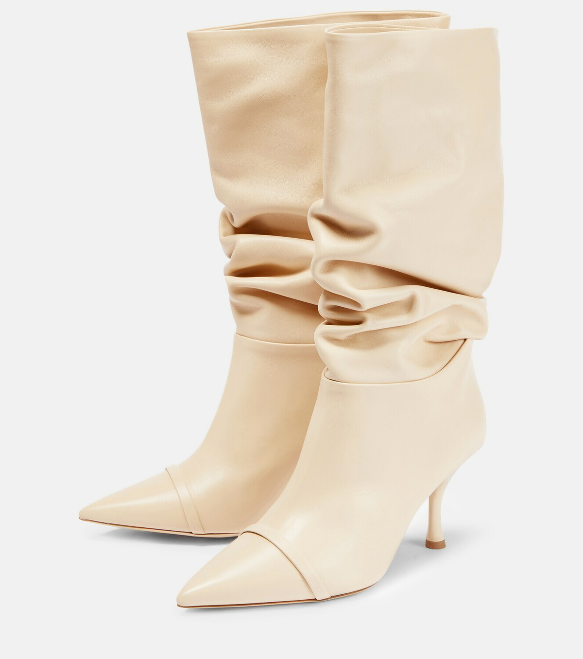 Malone Souliers Scrunched leather mid-calf boots Malone Souliers