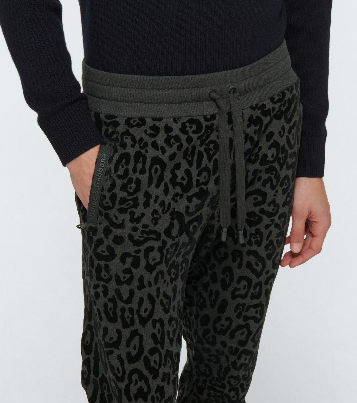 Dolce&Gabbana - Leopard-print cotton sweatpants Dolce & Gabbana