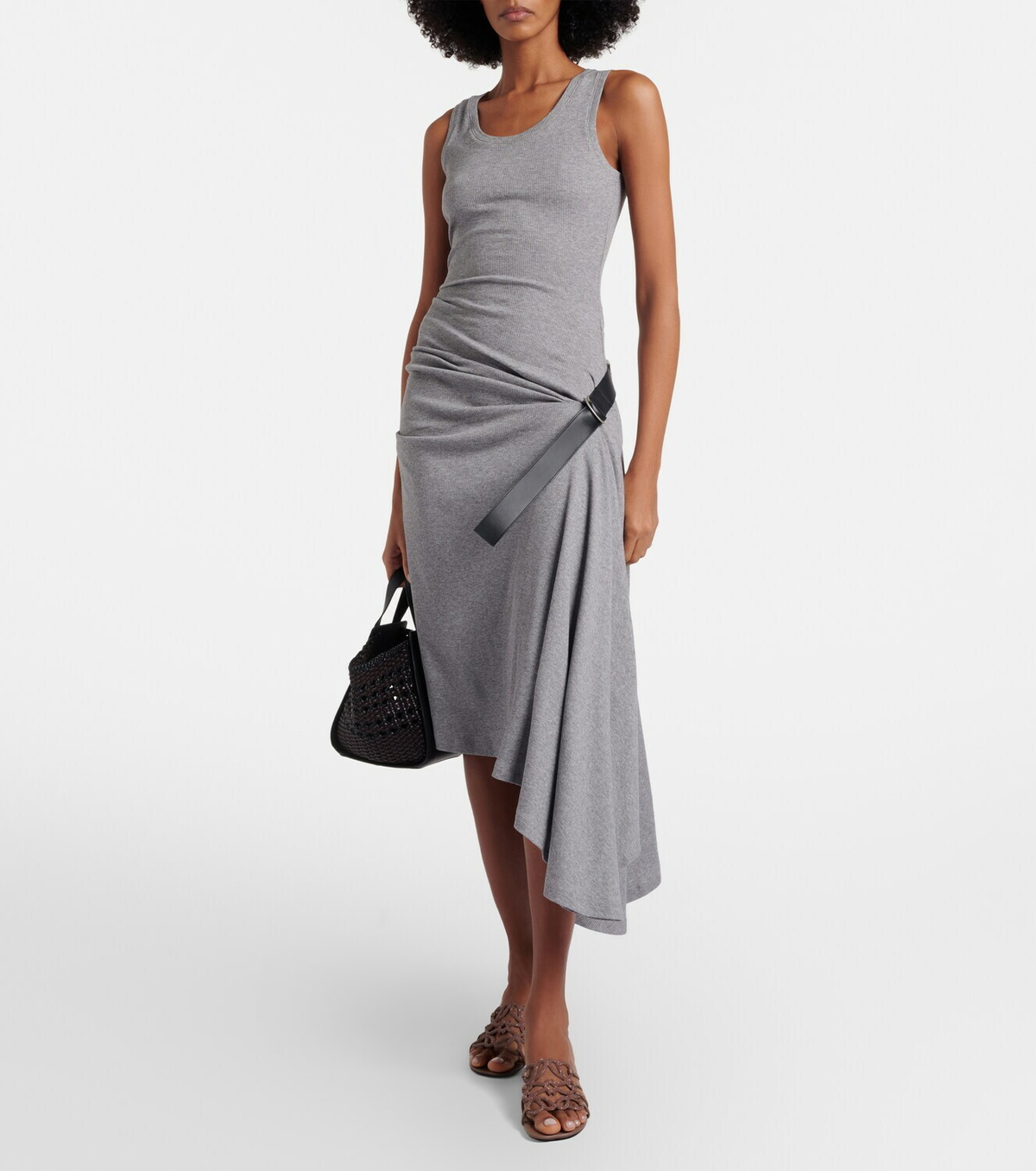 Loewe Petal Anagram embellished suede mules Loewe