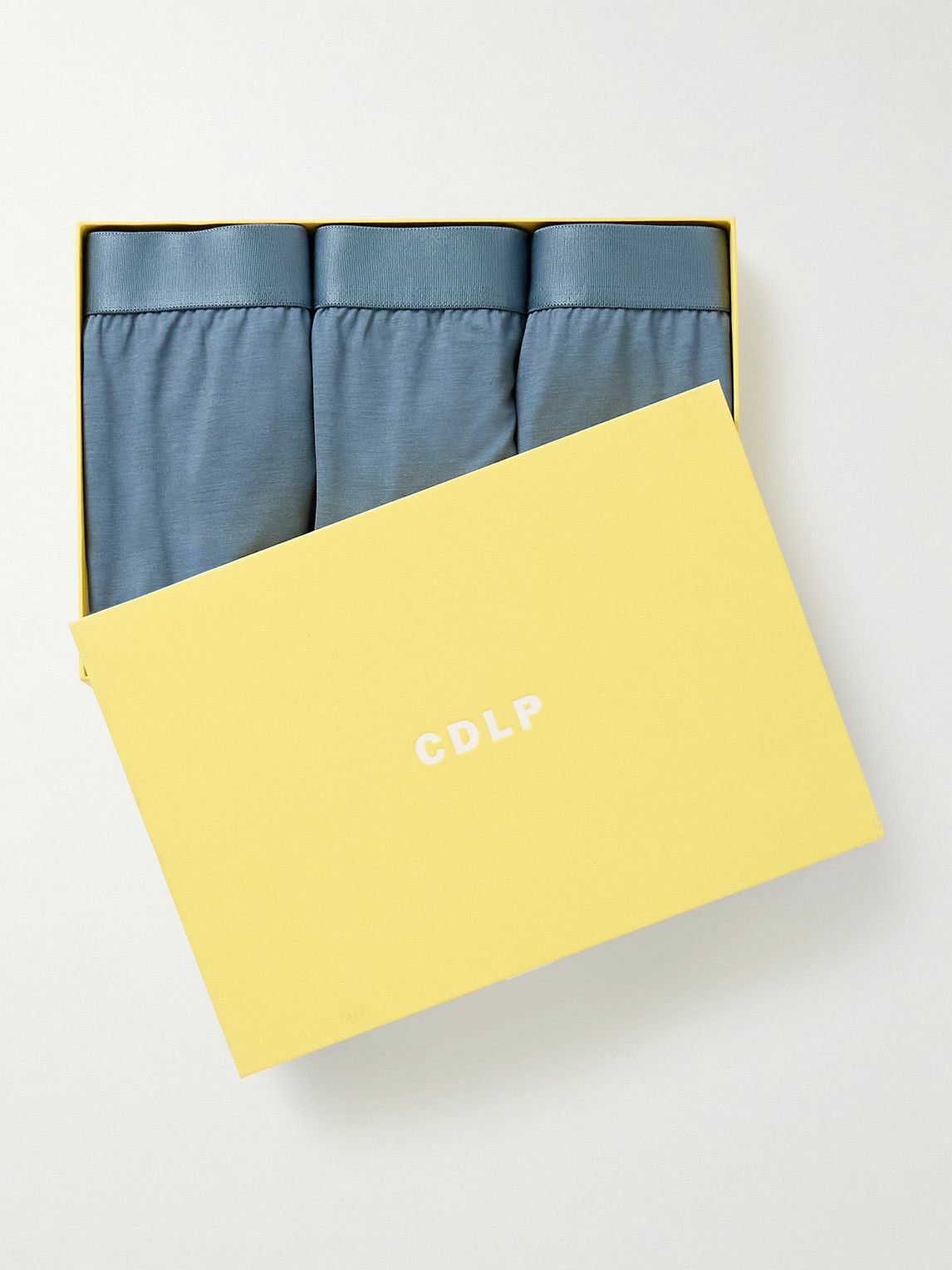 CDLP - Three-Pack Stretch-TENCEL™ Lyocell Boxer Briefs - Blue CDLP