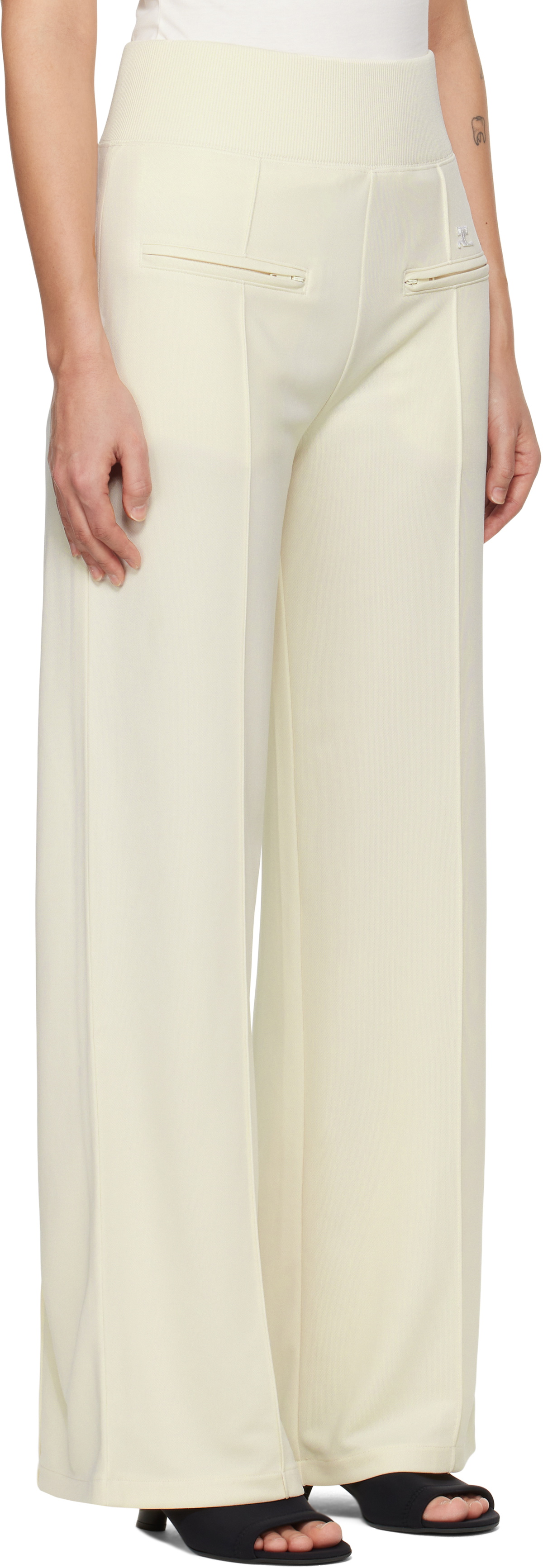 Courrèges Off-White Interlock Tracksuit Trousers Courreges