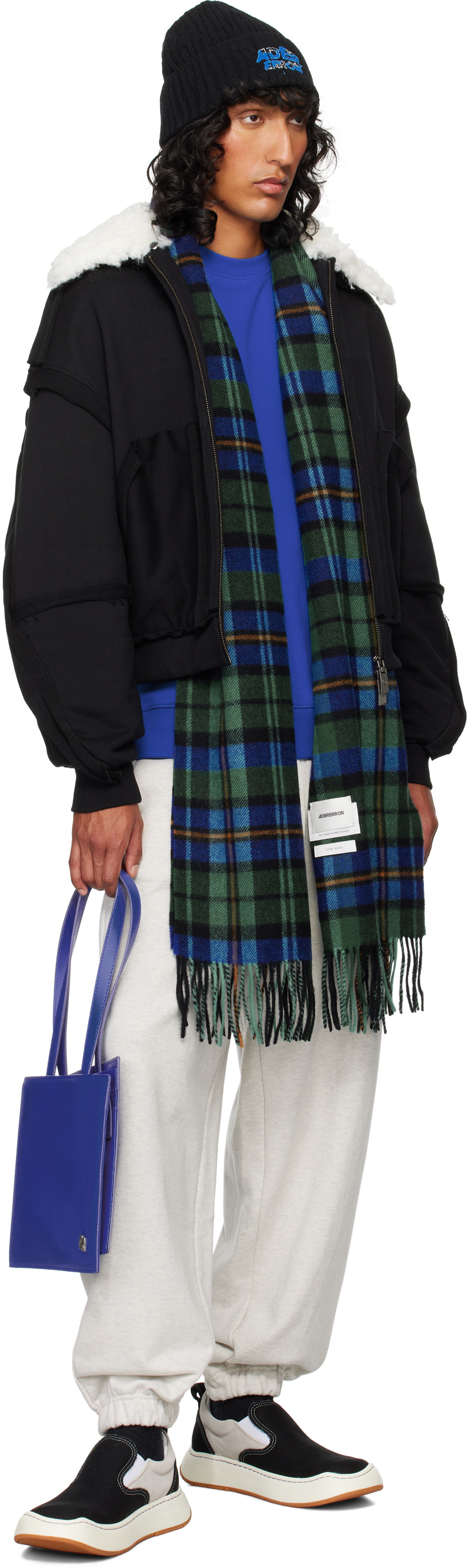 ADER error Black Raw Edge Jacket ADER error