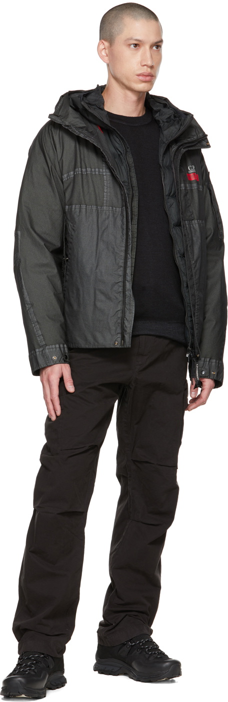 C.P. Company Black Layered Down Jacket C.P. Company