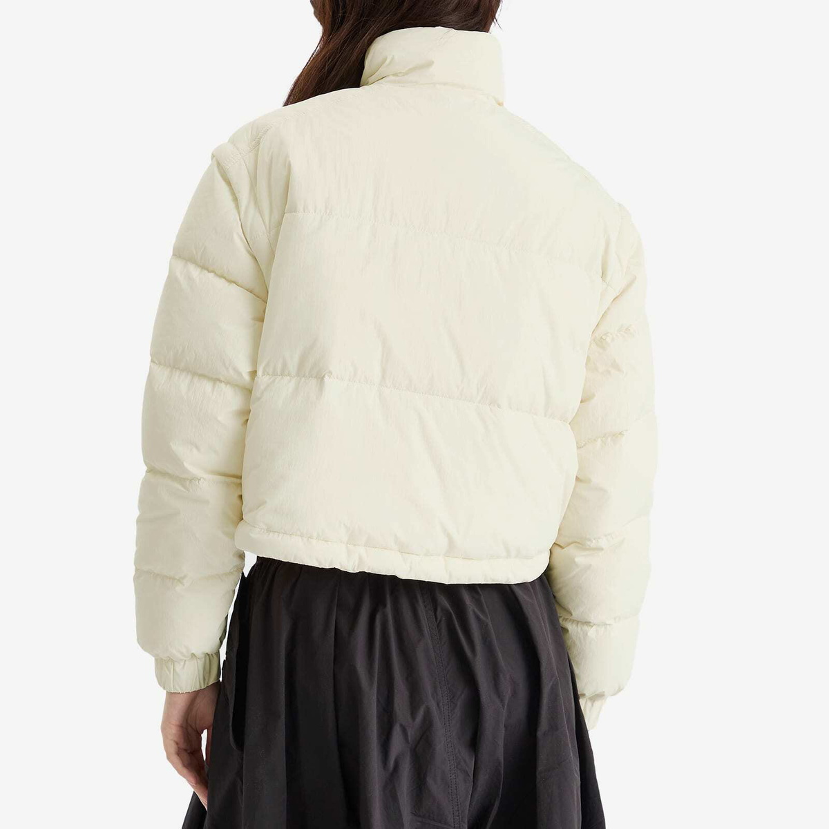 Moncler Women's Selle Light Washed Nylon Jacket in Beige Moncler
