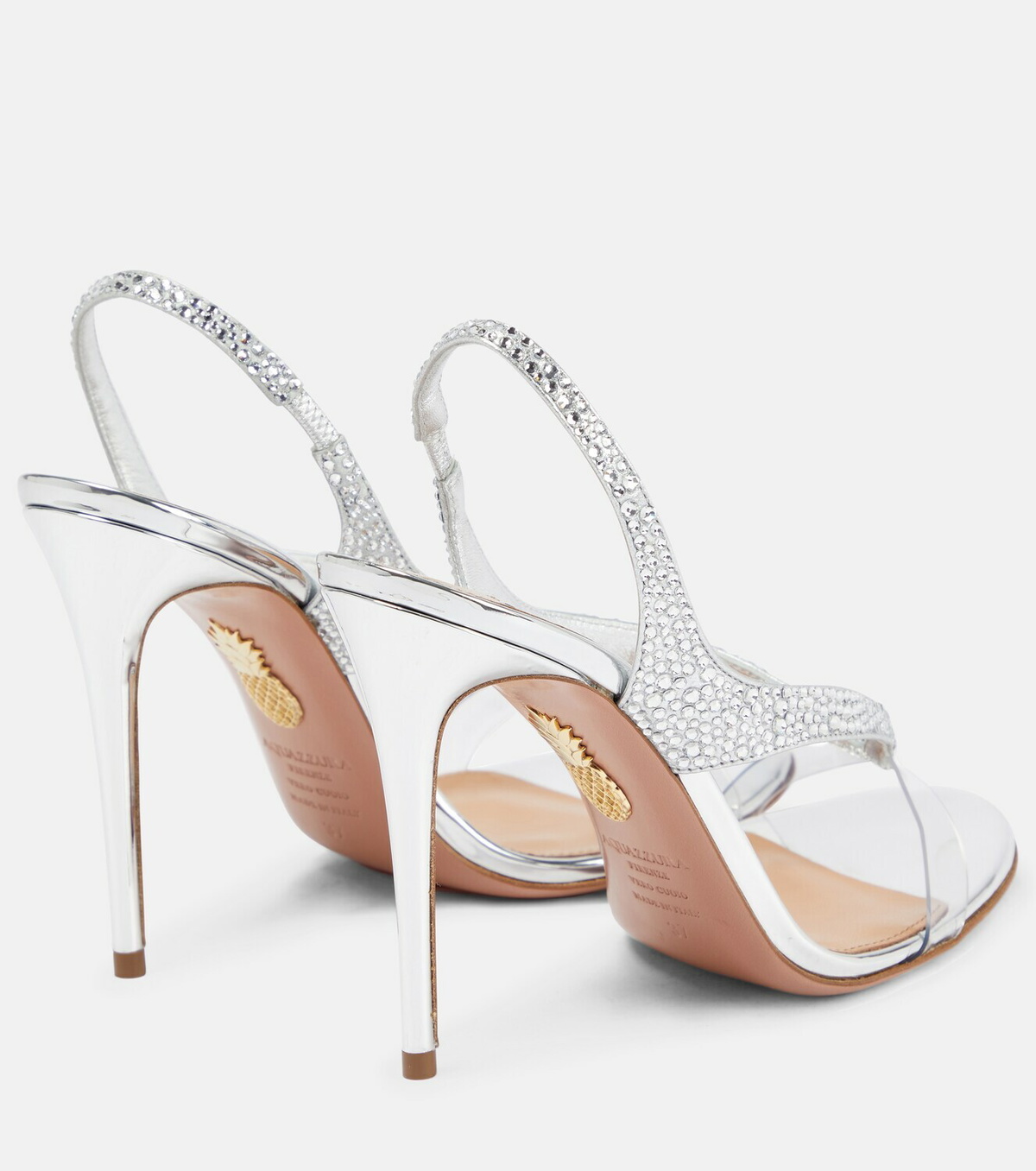 Aquazzura Izzy embellished slingback sandals Aquazzura