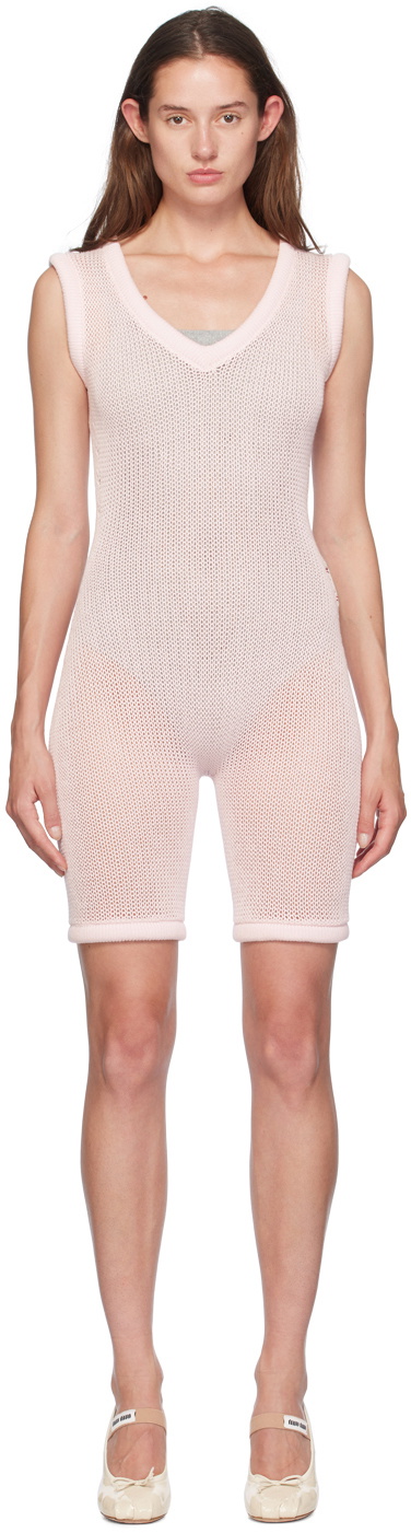 Isa Boulder Pink Armor Chain Jumpsuit Isa Boulder