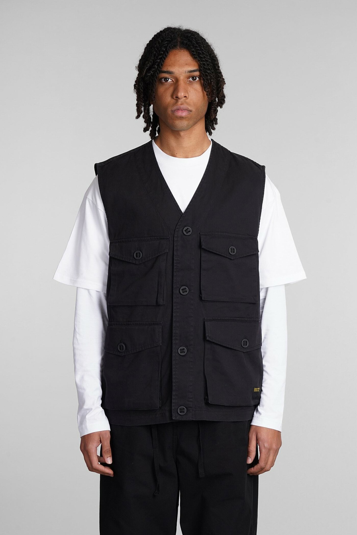 Carhartt Black Cotton Unity Vest Carhartt WIP