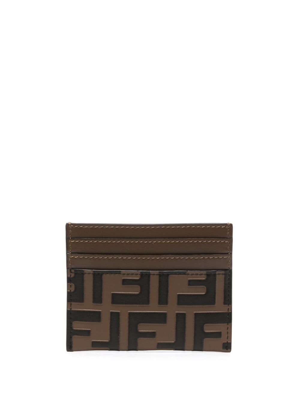 FENDI - Ff Diamonds Leather Card Case Fendi