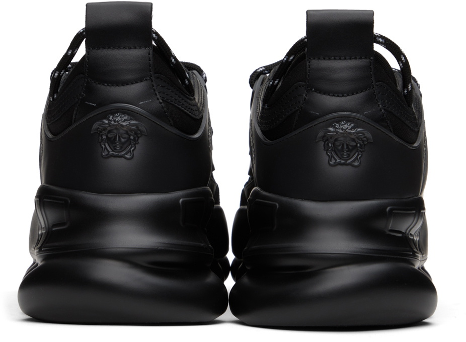 Versace Black Chain Reaction Sneakers Versace