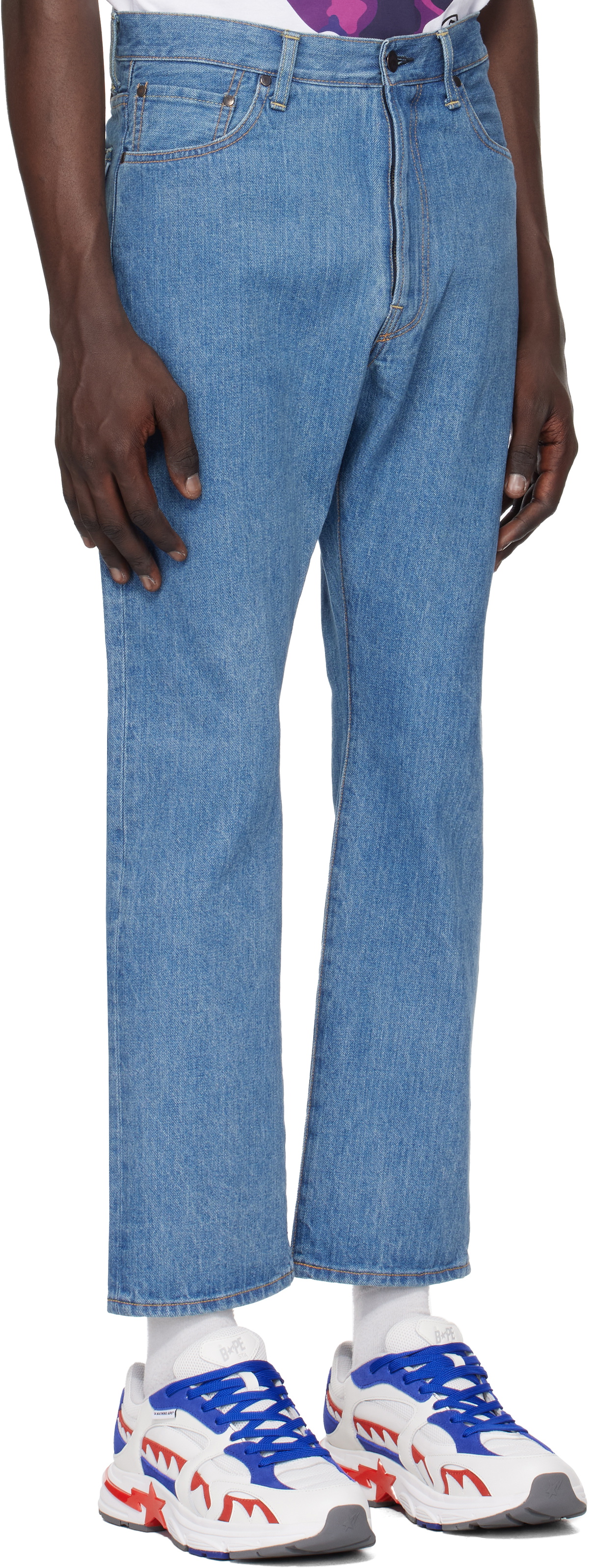 BAPE Blue Champion Regular Fit Jeans A Bathing Ape