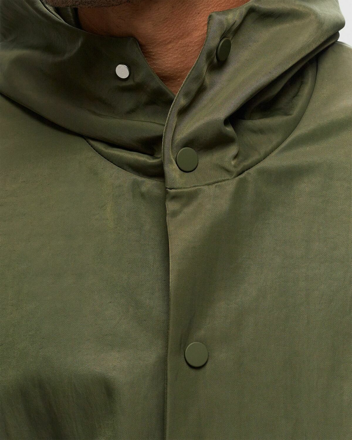 Fear Of God Essentials Textured Nylon Hooded Coaches Jacket Green ...
