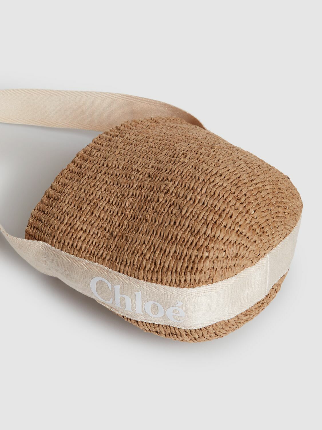 CHLOÉ Raffia Effect Bag with logo Chloe