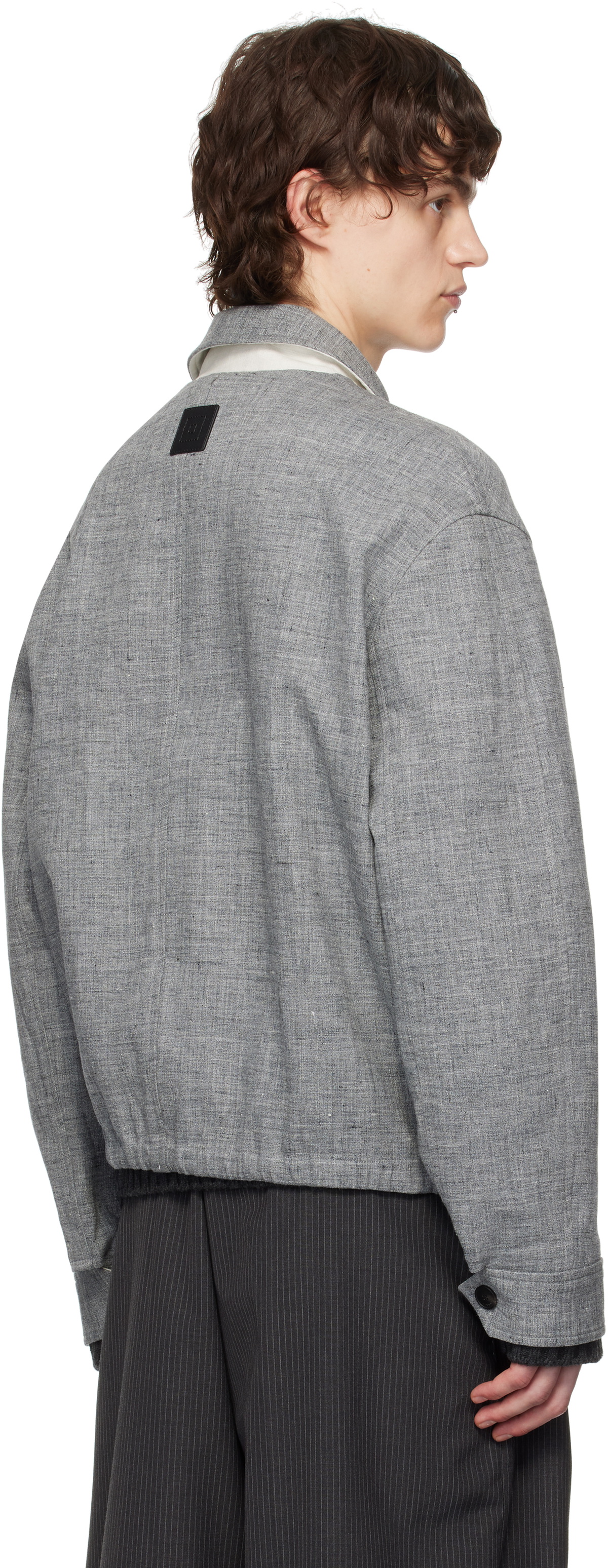 Lanvin Gray Linen Jacket Lanvin