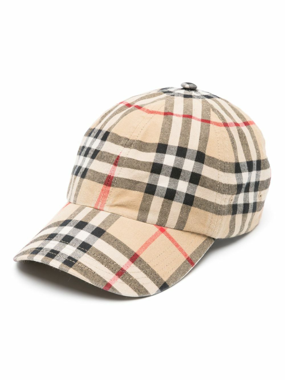 Burberry Neutral Vintage Check Cotton Baseball Cap Burberry
