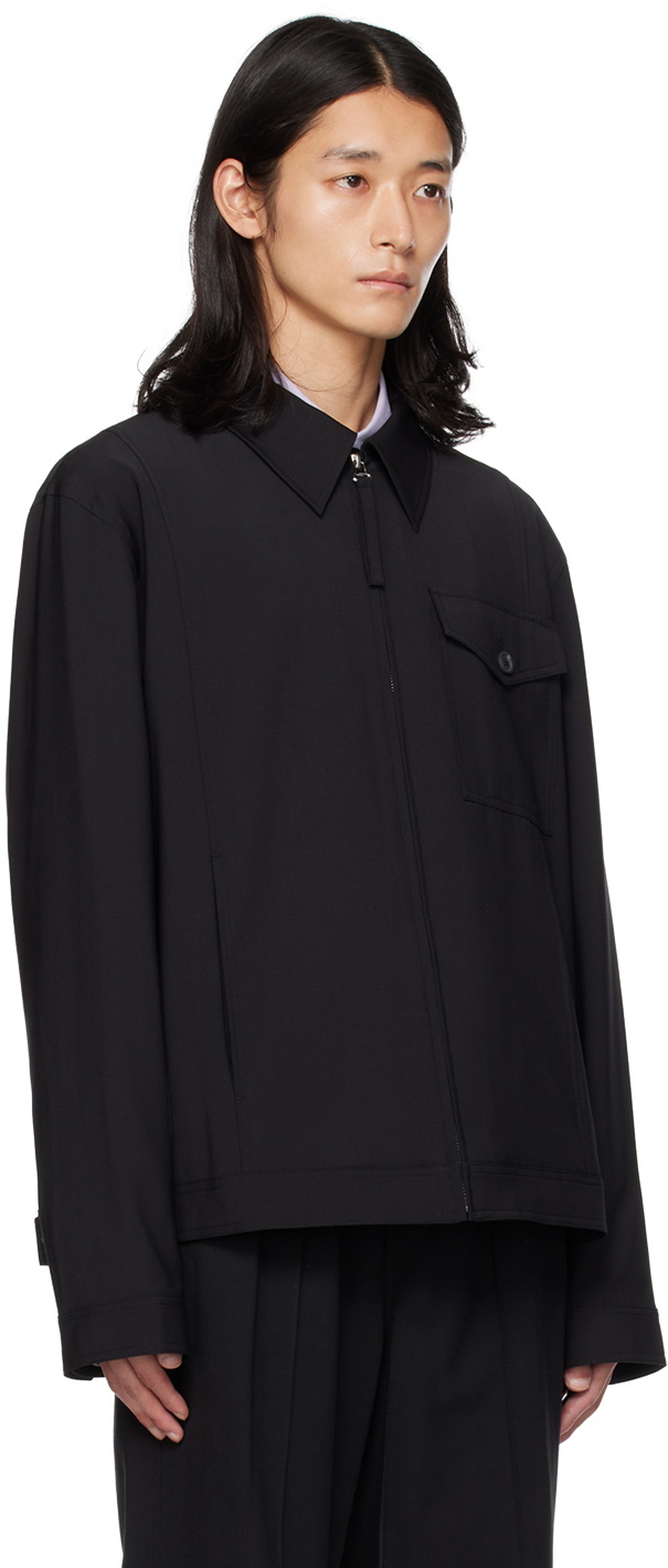 Helmut Lang Black Zip-Up Jacket Helmut Lang