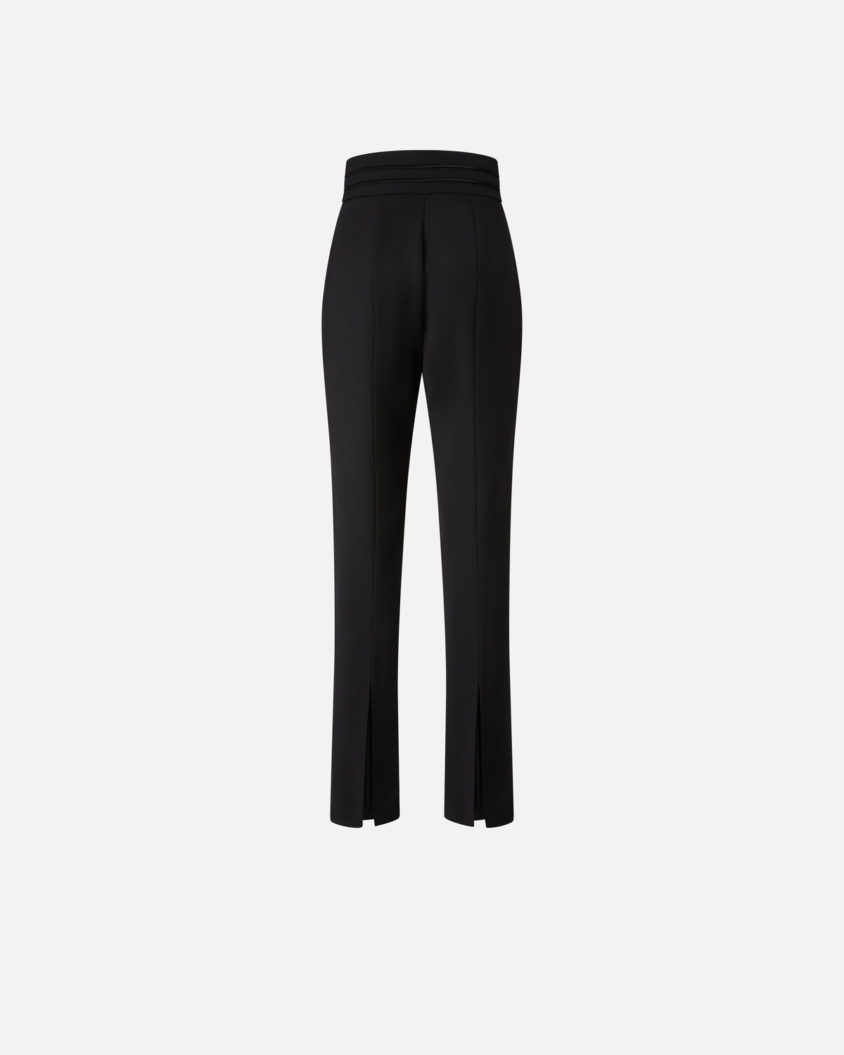 Pinko Elegant Trousers With Slits At The Back Limo Black Pinko