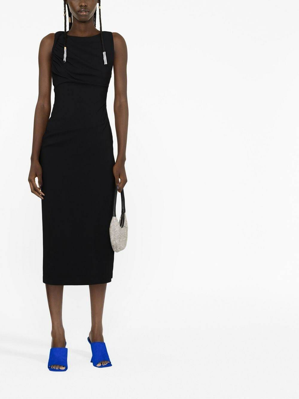 VERSACE - Long Draped Pencil Dress Versace