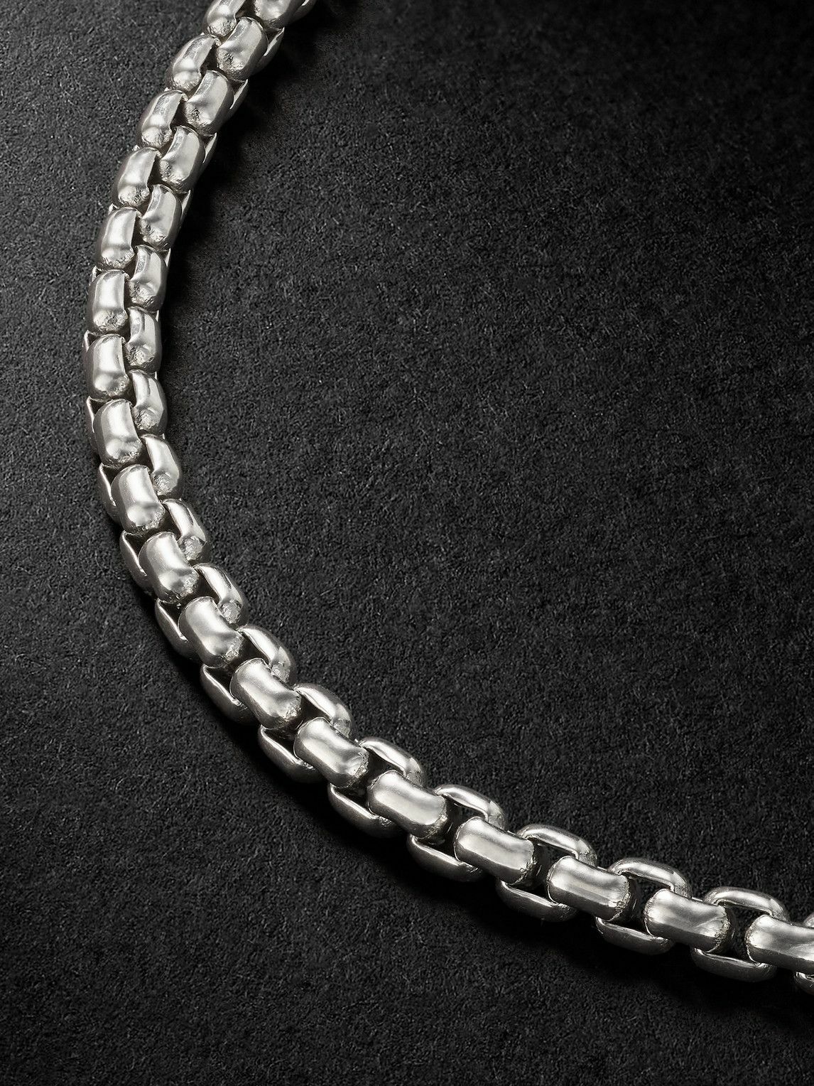 David Yurman - Platinum Box Chain Necklace David Yurman