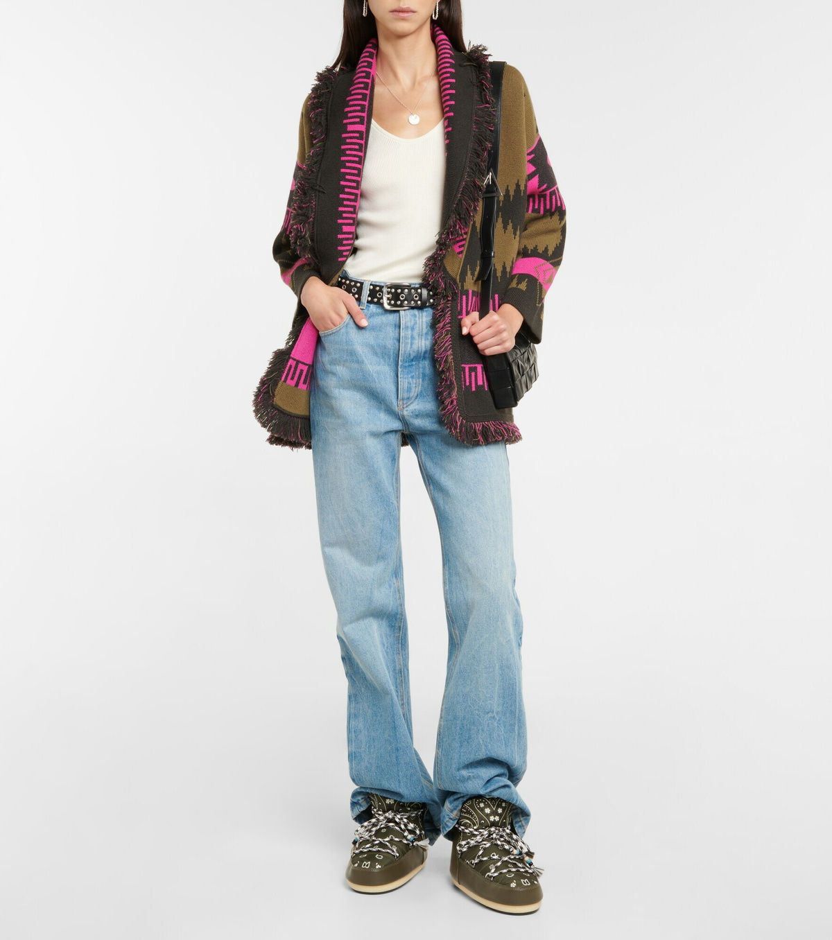 Alanui - Full Moon bandana-print boots Alanui