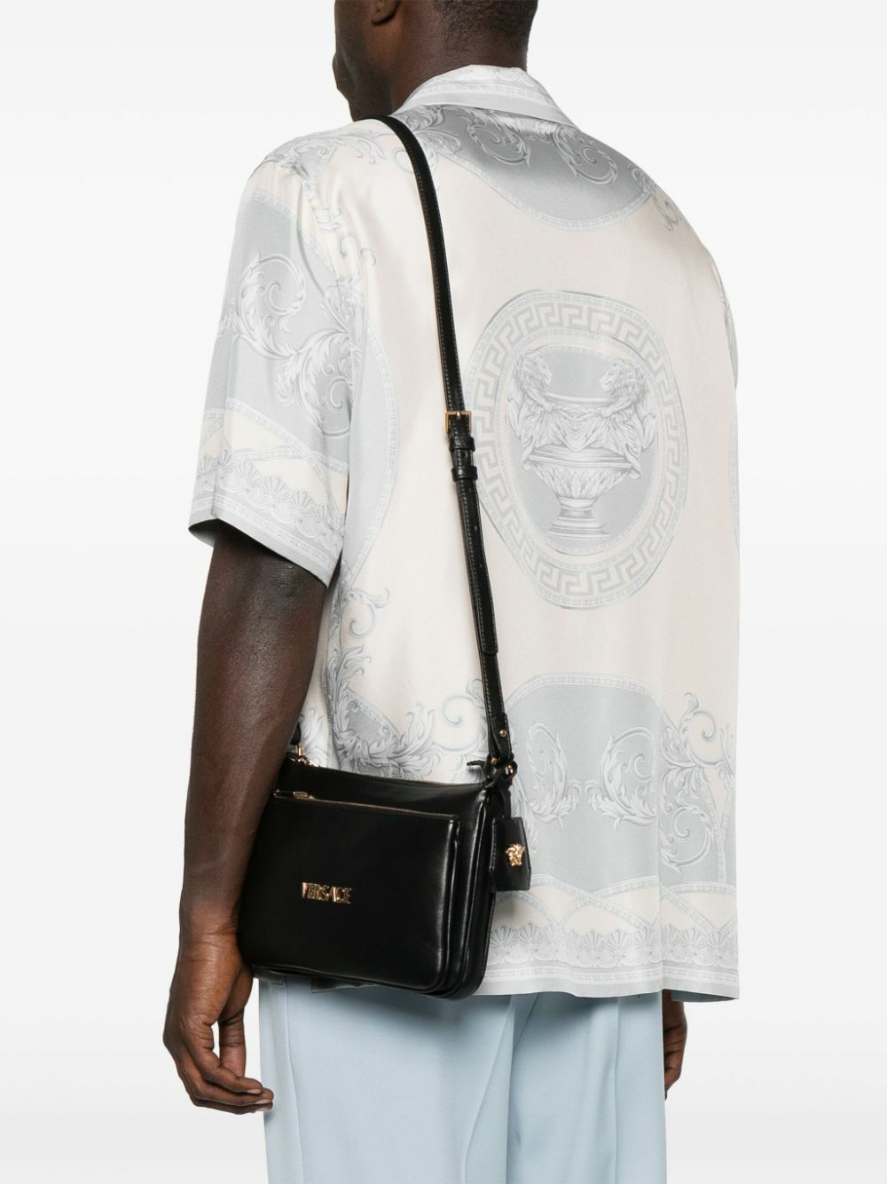 Versace Logo-Lettering Shoulder Bag Versace