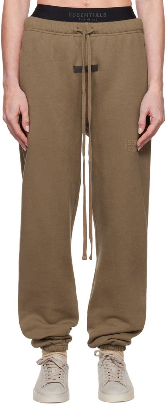 Fear of God ESSENTIALS Brown Drawstring Lounge Pants Fear Of God Essentials