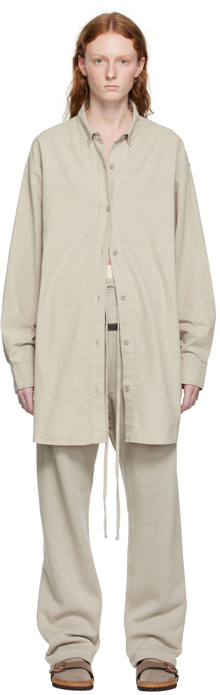 Essentials Gray Cotton Shirt Essentials