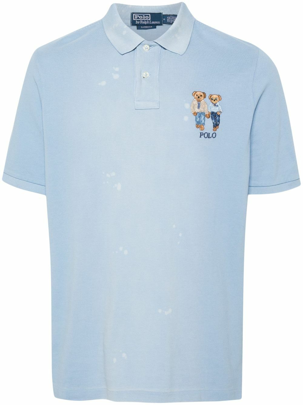 Polo Ralph Lauren Blue Polo Bear-Embroidery Polo Shirt Polo Ralph Lauren