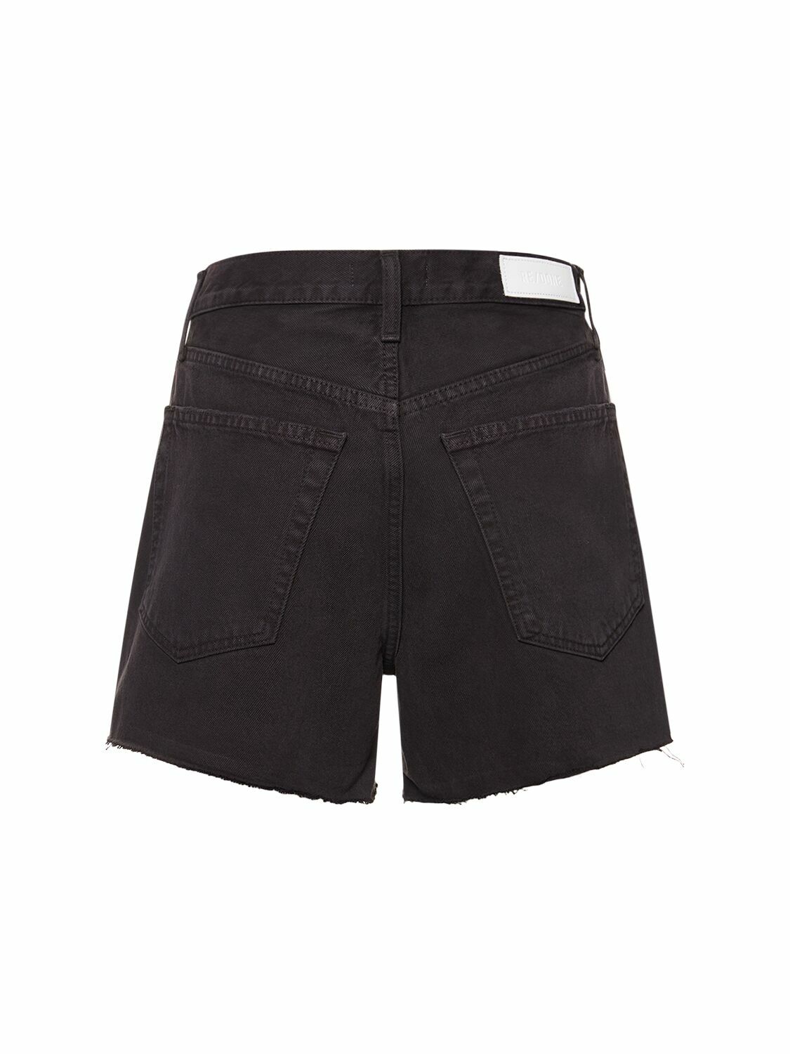 Redone 90s Low Rise Cotton Denim Shorts Redone