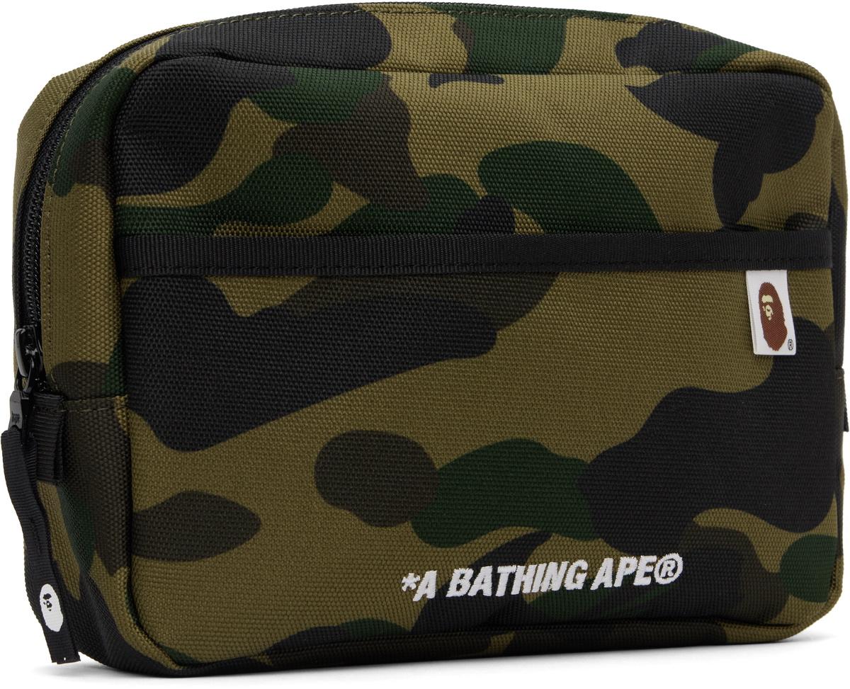 BAPE Khaki 1st Camo Cordura Multi Pouch A Bathing Ape