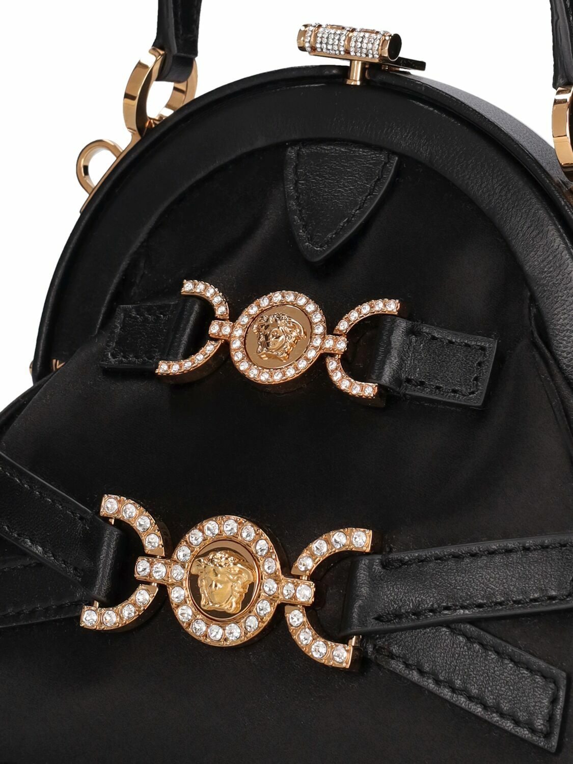 VERSACE - Small Satin Top Handle Bag Versace