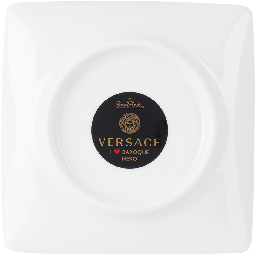 Versace Black Rosenthal 'I Heart Baroque' Tray Versace