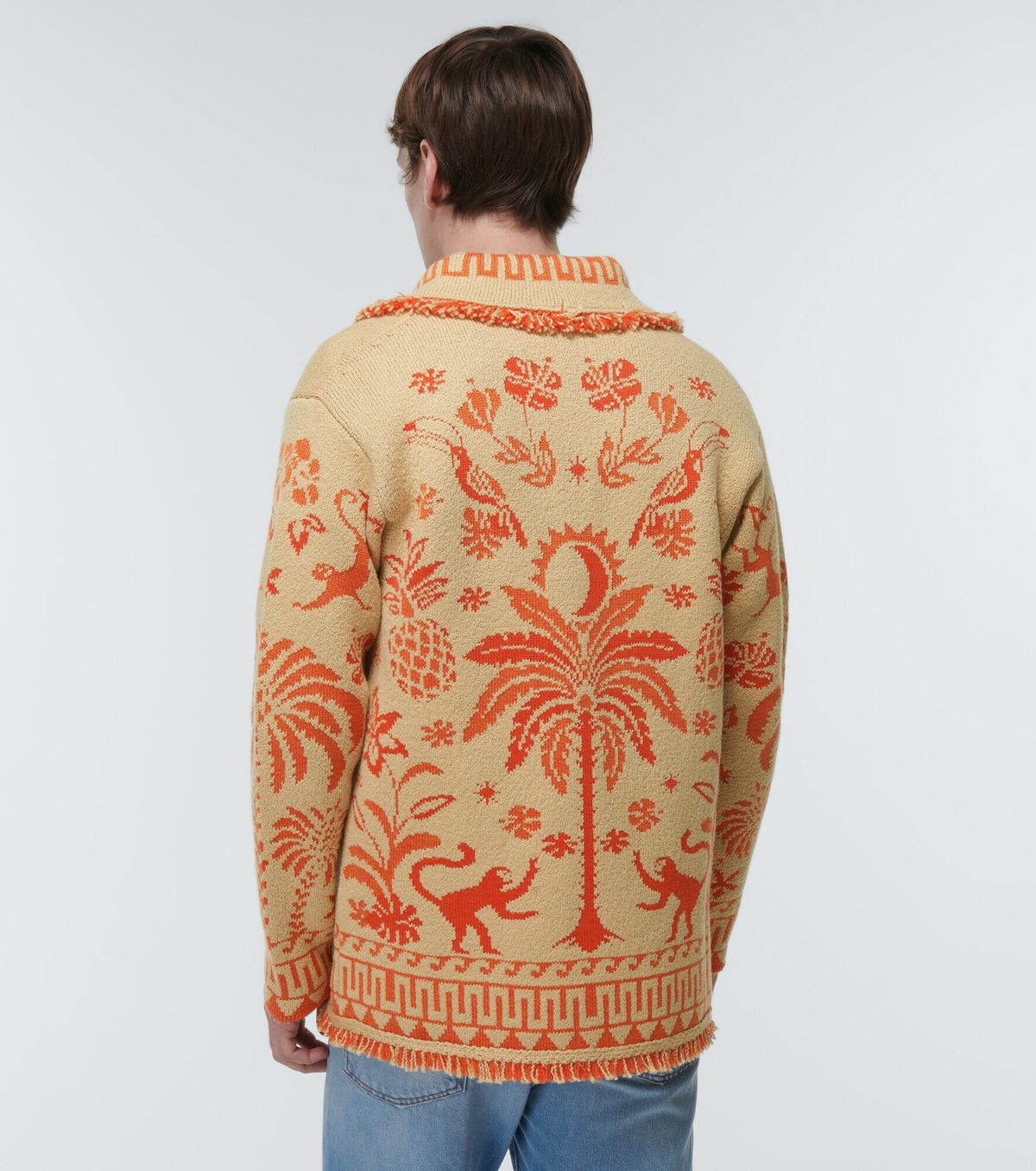 Alanui - Explosion of Nature wool-blend cardigan Alanui