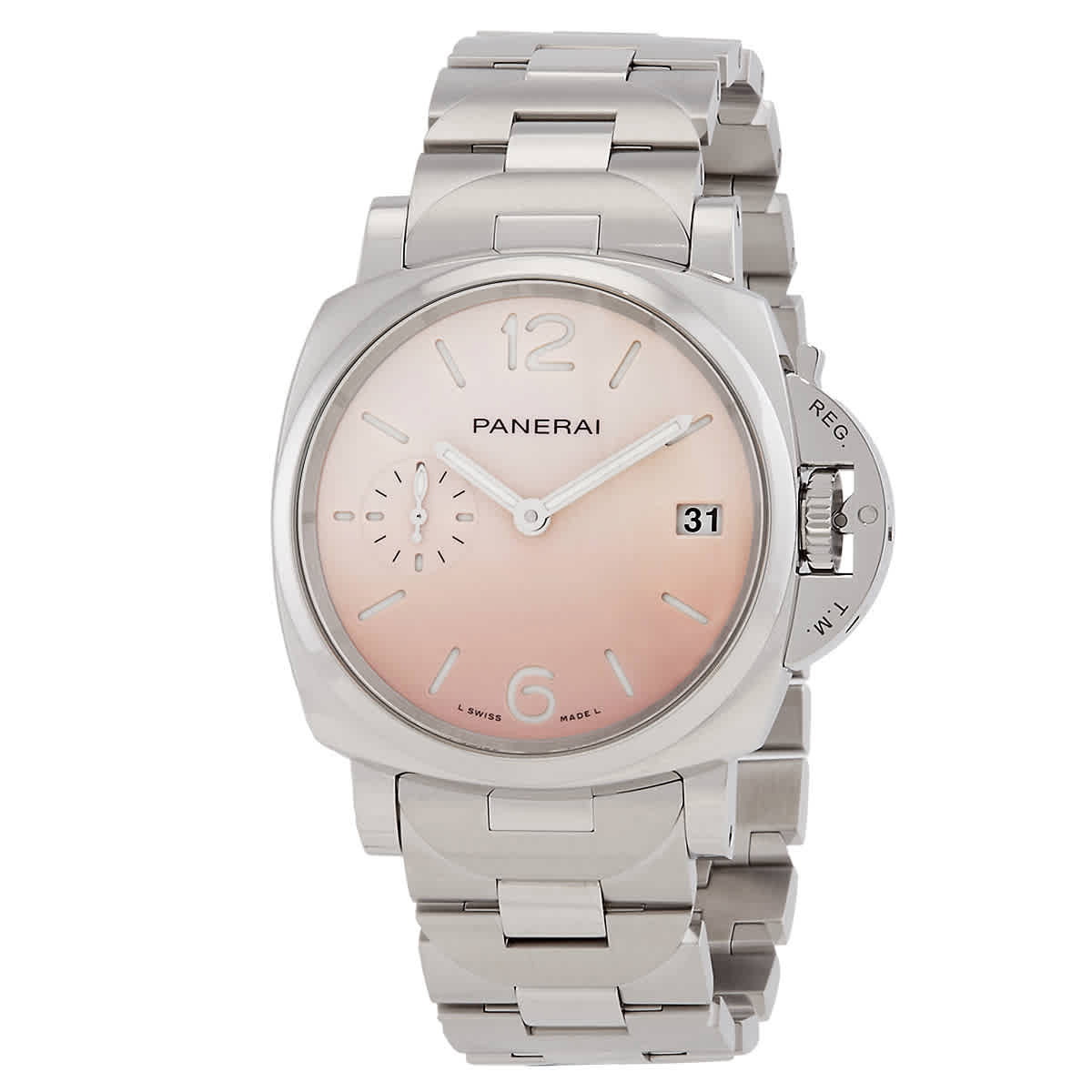 Panerai Luminor Due Pastello Automatic Pink Dial Watch PAM01319 Panerai