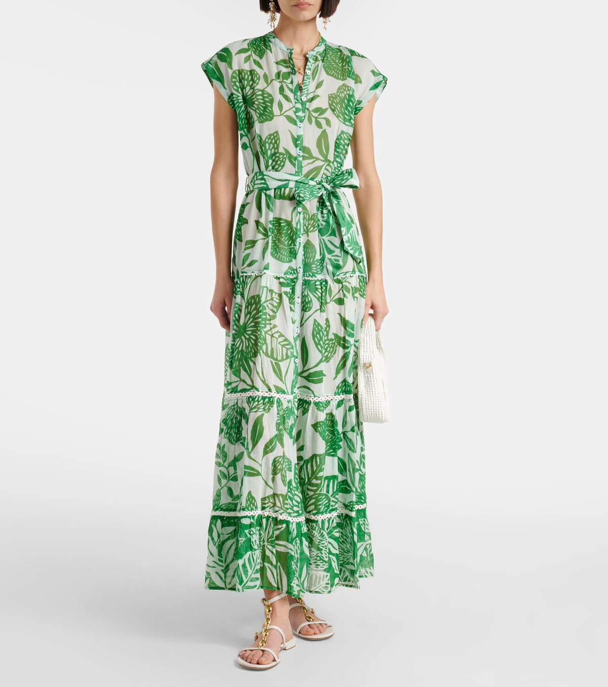 Poupette St Barth Kora printed cotton maxi dress Poupette St Barth