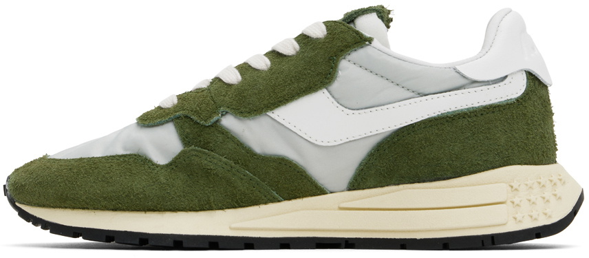 AUTRY Green & White Reelwind Low Sneakers Autry