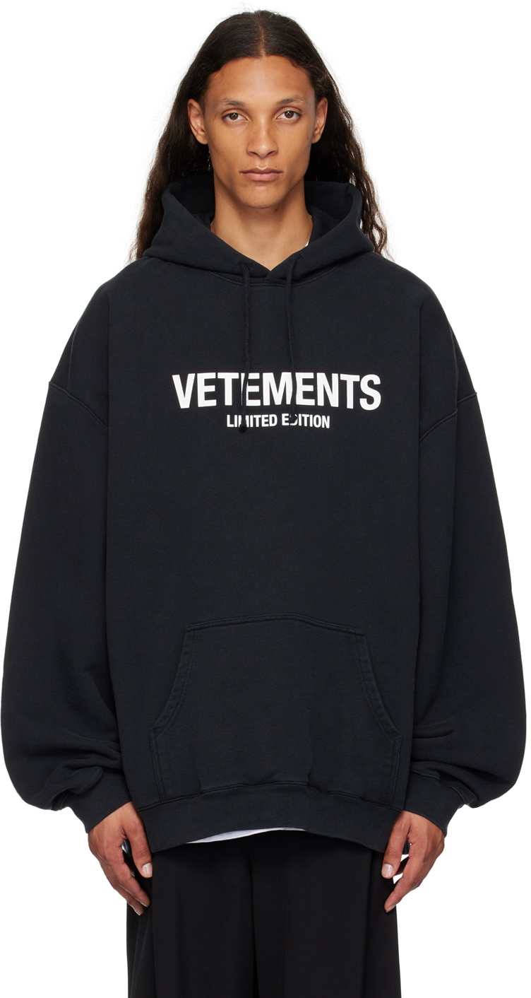 VETEMENTS Black 'Limited Edition' Hoodie Vetements