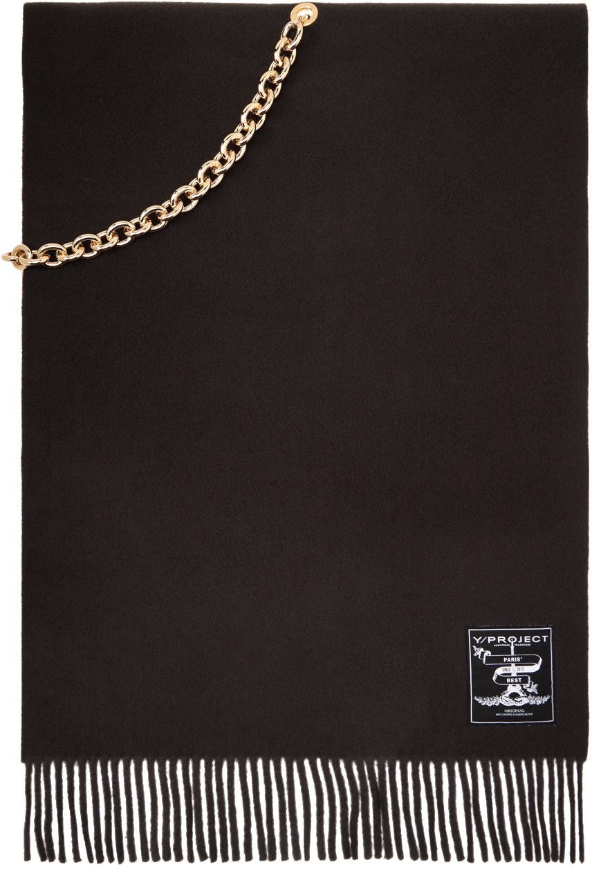 Y/Project Brown Chain Scarf Y/Project