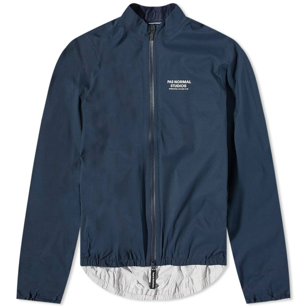 Pas Normal Studios Men's Mechanism Rain Jacket in Navy Pas Normal Studios