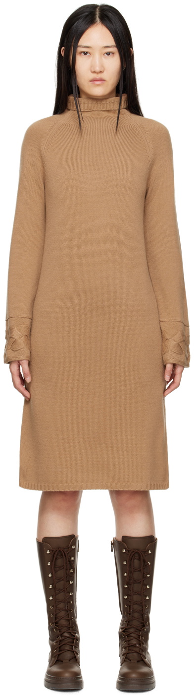 S Max Mara Tan Luce Midi Dress S Max Mara
