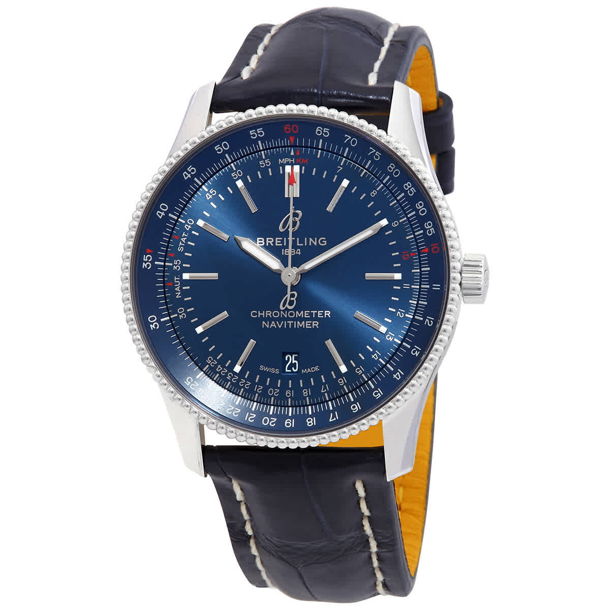 Breitling Navitimer Automatic Chronometer 41 Blue Dial Mens Watch ...