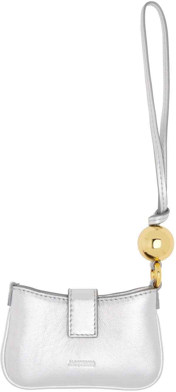 Jacquemus Silver Guirlande 'Le Porte Bisou' Coin Pouch Jacquemus
