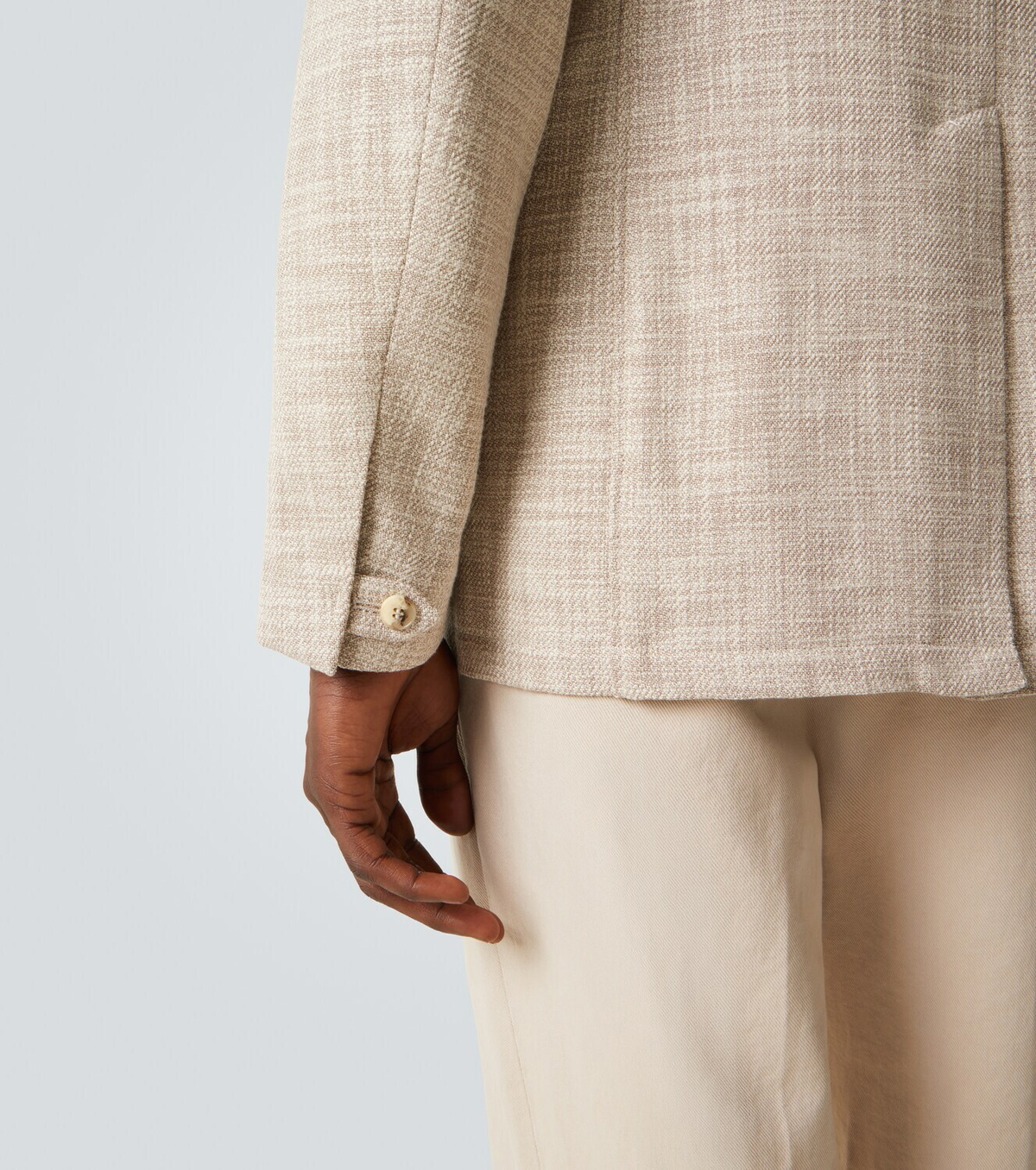 Canali Cotton, wool, and silk blazer Canali