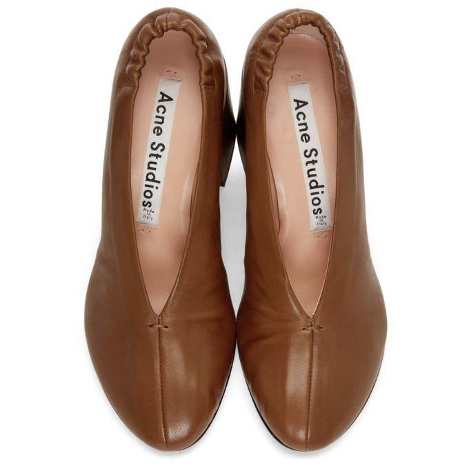 Acne Studios Brown Sully Block Heels Acne Studios