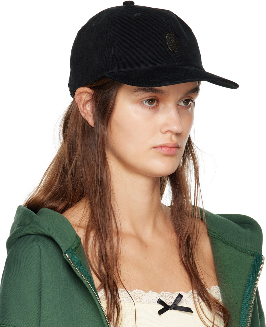 BAPE Black One Point Cap A Bathing Ape