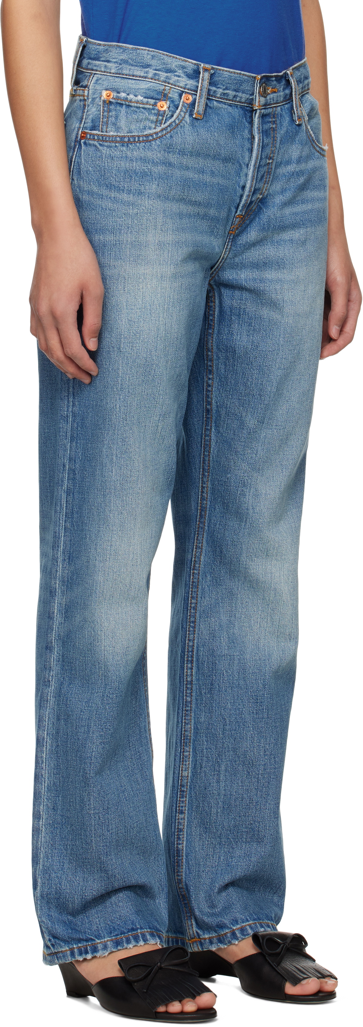 Re/Done Blue 'The Standard' Jeans Re/Done