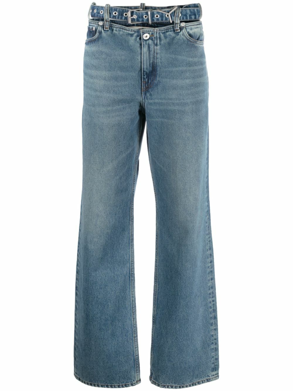 Y/Project Blue Evergreen Y Belt Jeans Y/Project