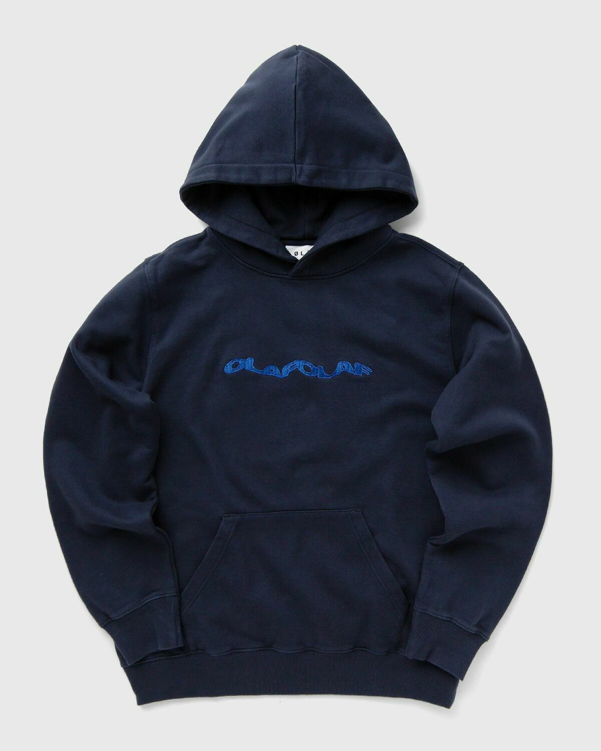 ølåf Wavy Drift Hoodie Blue Hoodies OLAF HUSSEIN