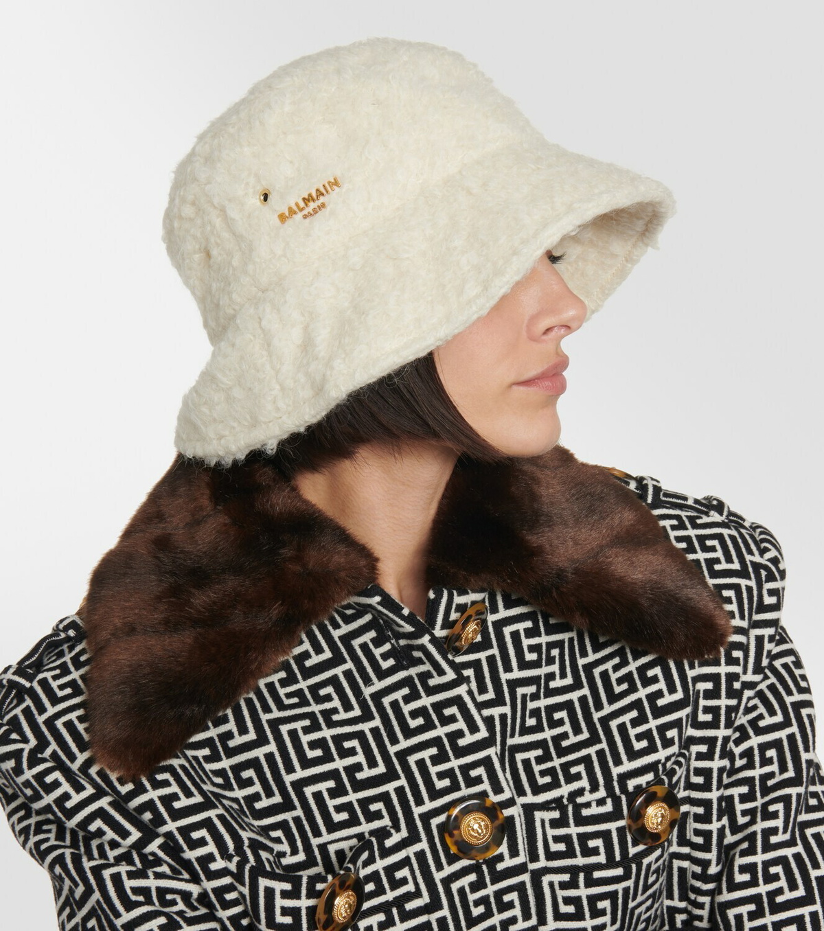 Balmain Logo wool-blend bucket hat Balmain