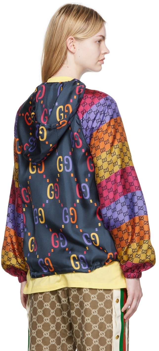 Gucci Multicolor Silk GG Jacket Gucci